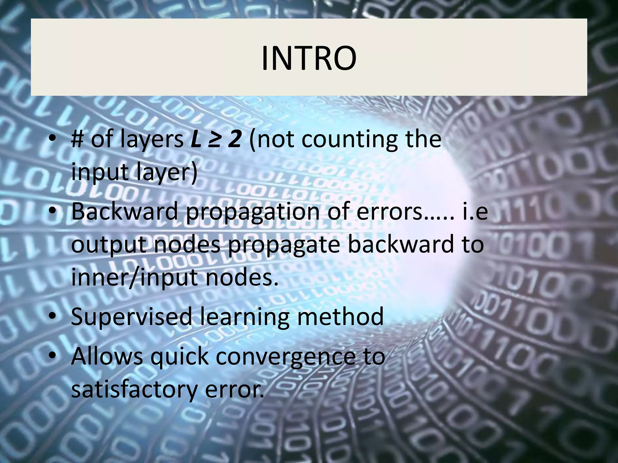 Back propagation network | PPTX | Artificial Intelligence | Technology & Computing
