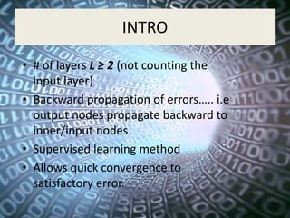 Back propagation network | PPTX