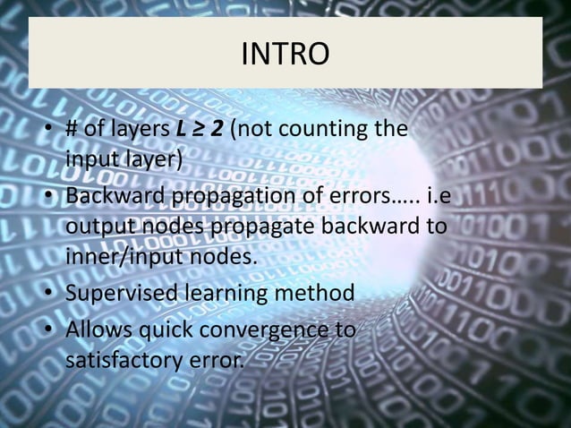 Back propagation network | PPTX | Artificial Intelligence | Technology & Computing