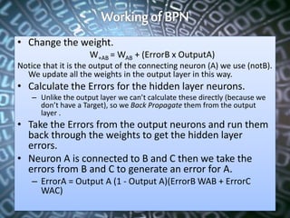 Back propagation network | PPTX
