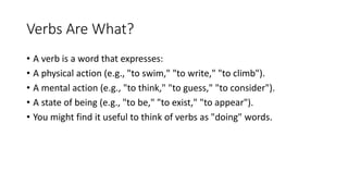 Verbs slide | PPT