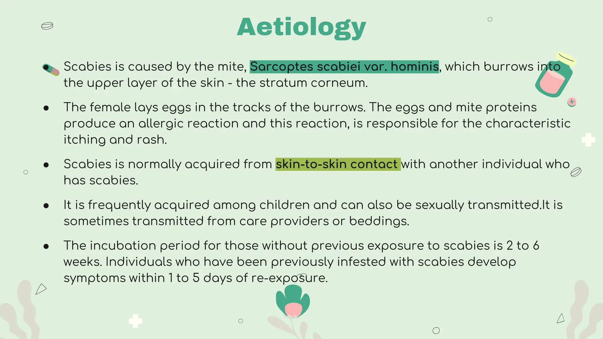 Scabies & Parasitic Infestations (Impetigo) | PPTX