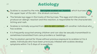 Scabies & Parasitic Infestations (Impetigo) | PPTX