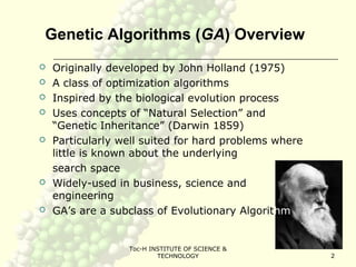 Introduction to Genetic Algorithms | PPT
