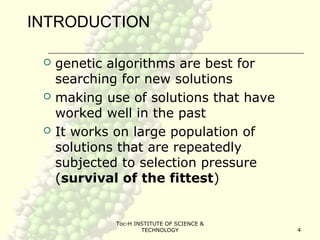 Introduction to Genetic Algorithms | PPT