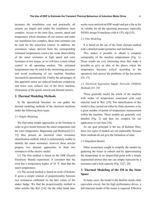 The use of ekf to estimate the transient thermal behaviour of induction motor drive | PDF ...
