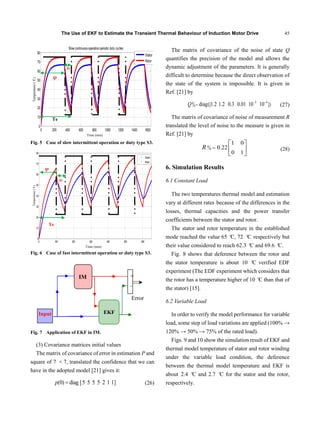 The use of ekf to estimate the transient thermal behaviour of induction motor drive | PDF ...