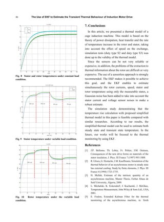 The use of ekf to estimate the transient thermal behaviour of induction motor drive | PDF ...