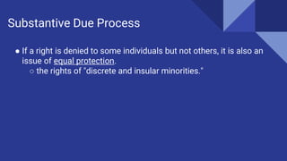 Substantive Due Process Brandon-L-Blankenship | PPTX