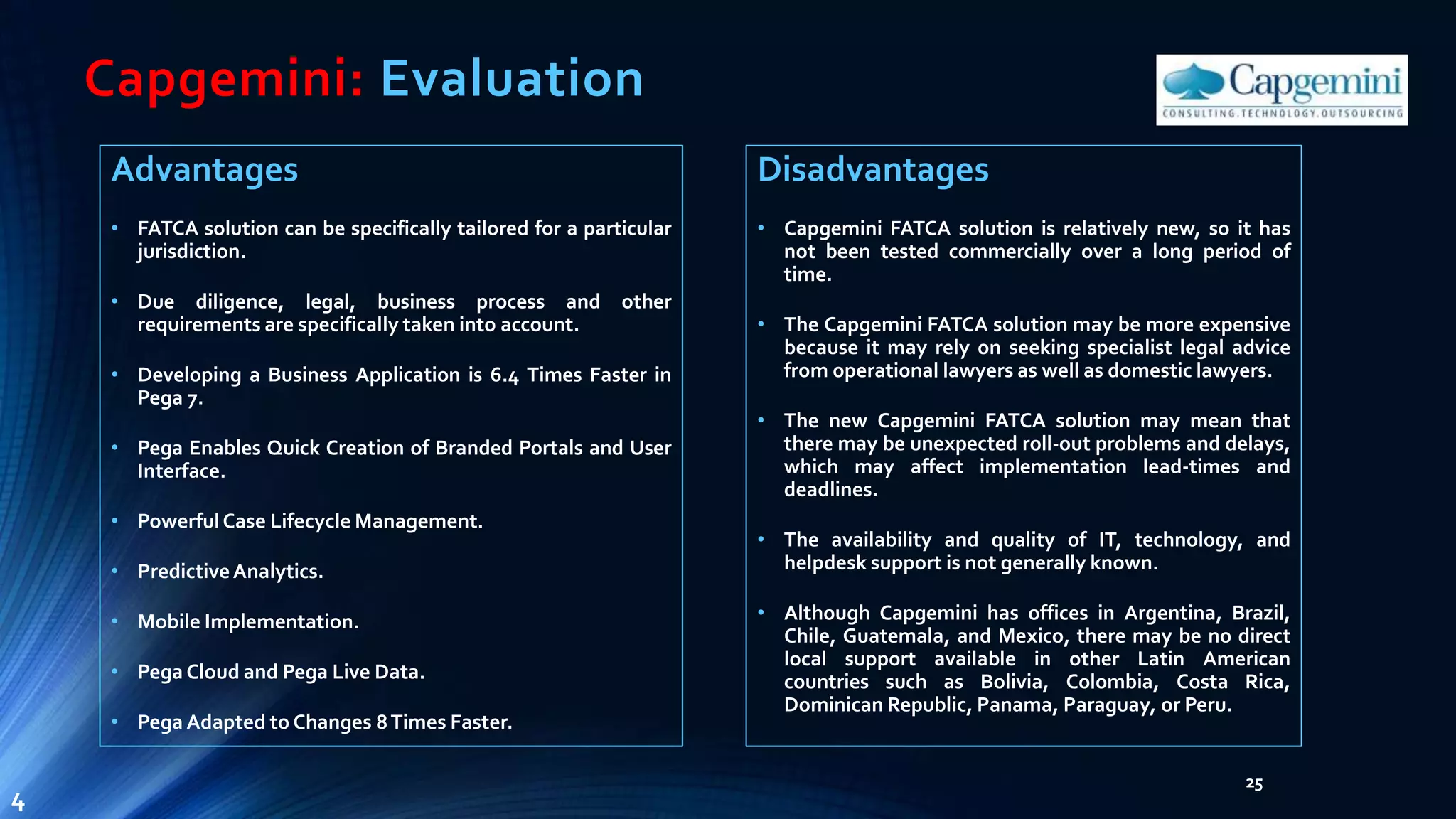 FATCA Software Evaluative Case Studies | PPTX