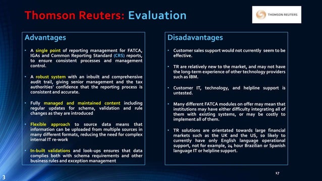 FATCA Software Evaluative Case Studies | PPTX