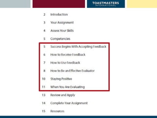 Toastmasters Pathways VSS for BCMs 3 | PDF