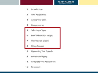 Toastmasters Pathways VSS for BCMs 3 | PDF