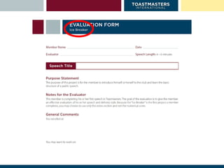 Toastmasters Pathways VSS for BCMs 3 | PDF