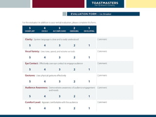 Toastmasters Pathways VSS for BCMs 3 | PDF