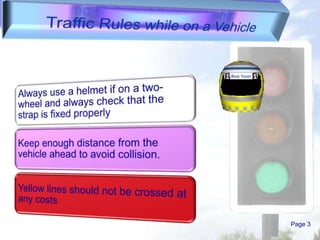 Traffic Rules and Safety | PPTX