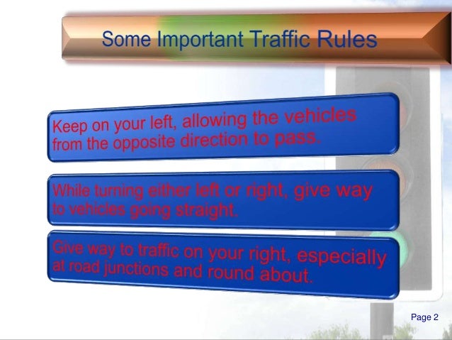 Traffic Rules and Safety