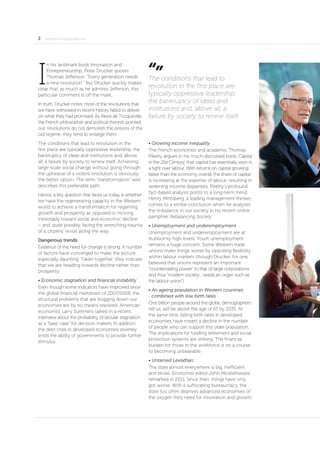 The Great Transformation - Lead Article for 2014 Drucker Forum by ...