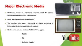 Characteristics of Electronic Media | PPTX