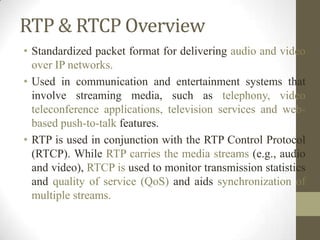 RTP & RTCP | PPTX