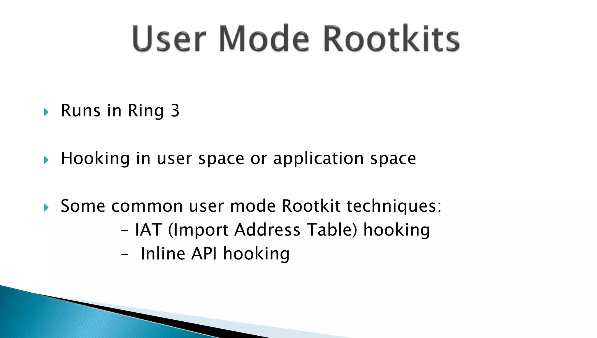 Hunting rootkit from dark corners of memory | PPT