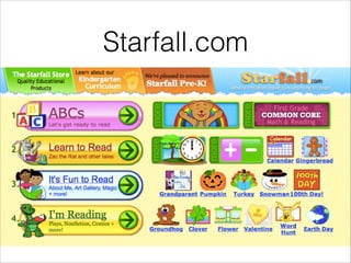 E-learning website observation & analysis: Starfall.com