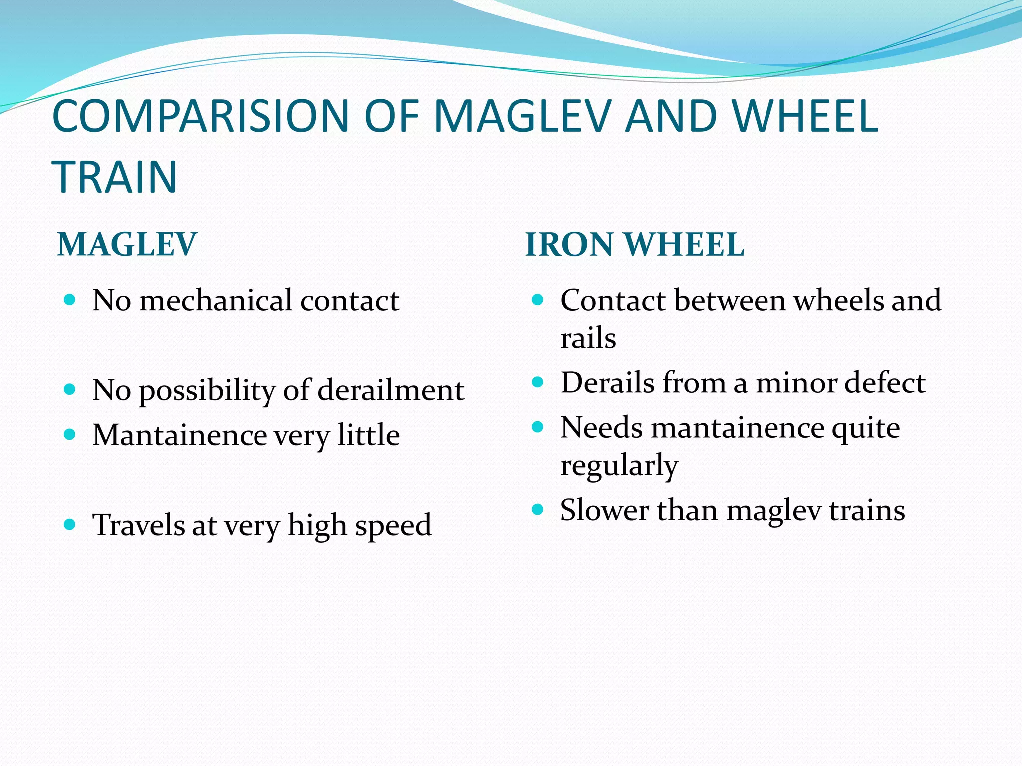 Presentation on maglev | PPTX