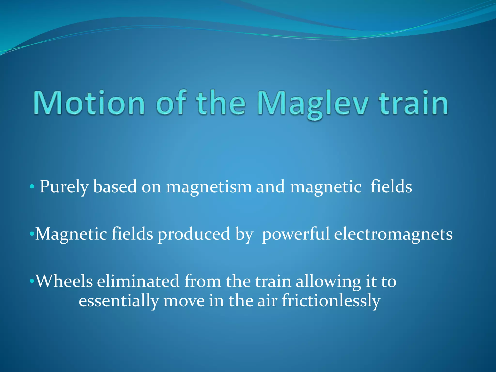 Presentation on maglev | PPTX