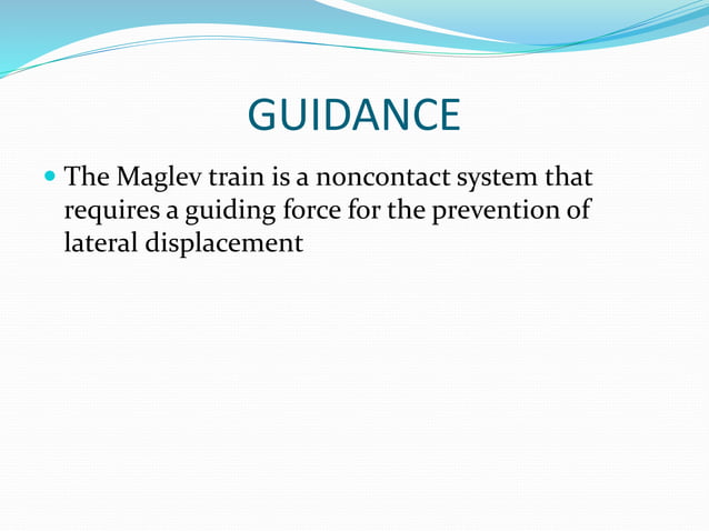 Presentation on maglev | PPTX