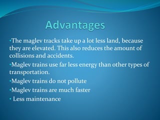 Presentation on maglev | PPTX