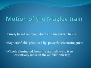 Presentation on maglev | PPTX