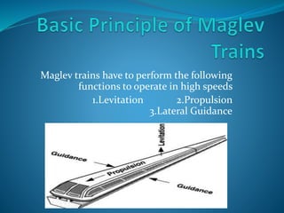 Presentation on maglev | PPTX