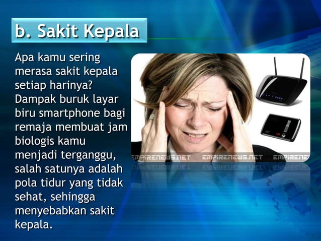 Seminar Kesehatan tentang Bahaya Gadget (tanpa video) | PPTX