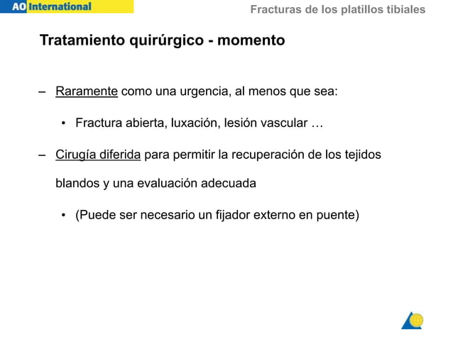 Fracturas del platillo tibial | PDF