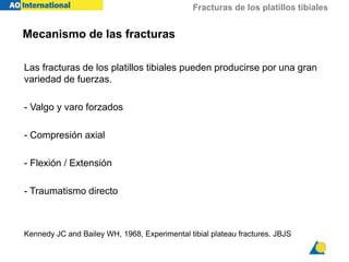 Fracturas del platillo tibial | PDF
