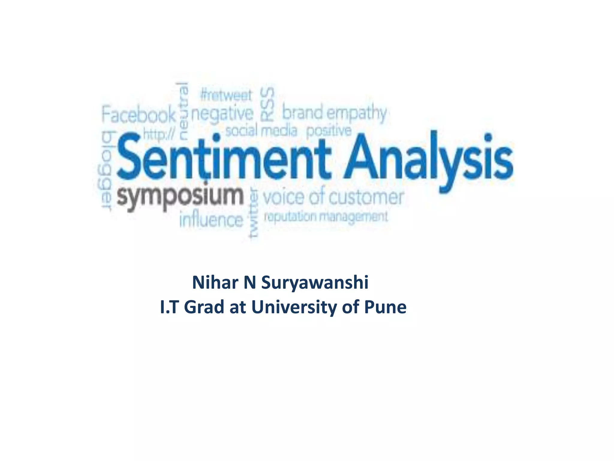 Approaches to Sentiment Analysis | PPTX