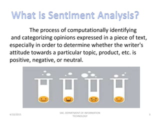 Approaches to Sentiment Analysis | PPTX
