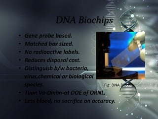 BIOCHIP TECNOLOGY | PPTX | Genetics | Science