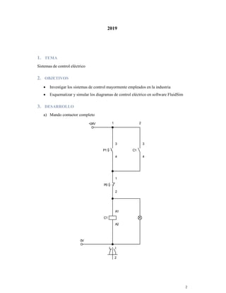 Diagramas de sistemas de control eléctrico | PDF