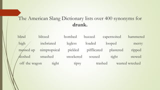 Synonym and Antonym | PPTX | Illegal Drugs, Tobacco, eCigarettes ...