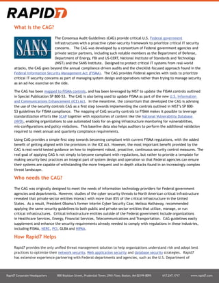 Rapid7 CAG Compliance Guide | PDF | Information and Network Security ...