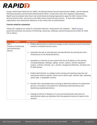 Rapid7 CAG Compliance Guide | PDF | Information and Network Security ...