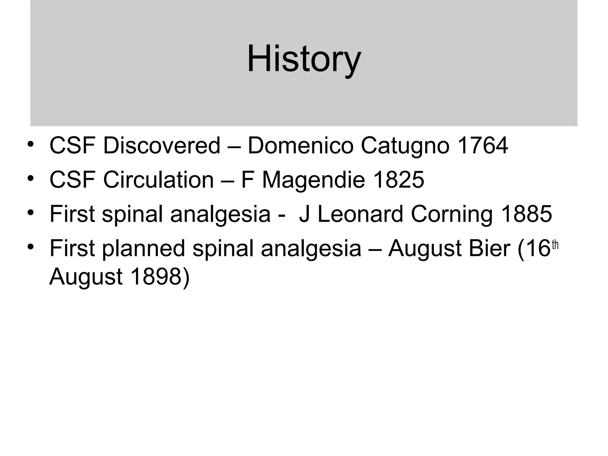 SPINAL ANAESTHESIA | PPT