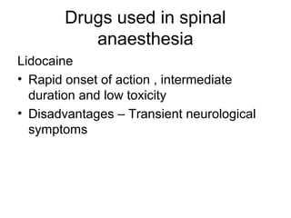 SPINAL ANAESTHESIA | PPT