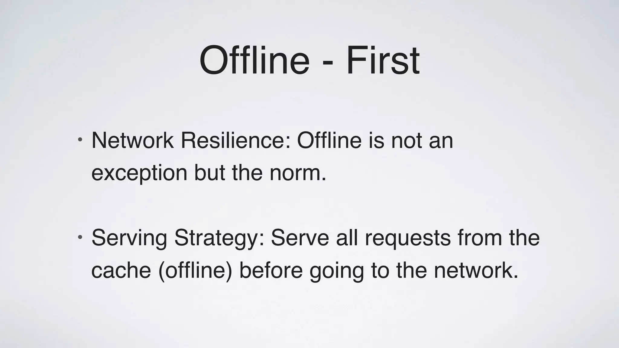 Offline-First Progressive Web Apps | PPT