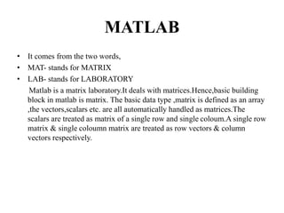 SoftwareApplicationInTermsOFMatlabSimulation | PPT