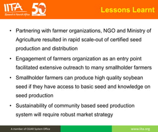 Scaling Up Improved Seed and Agronomic Practices in Southern Africa | PPTX