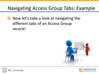 SA03 - Overview of Access Groups (MCU) | PPT