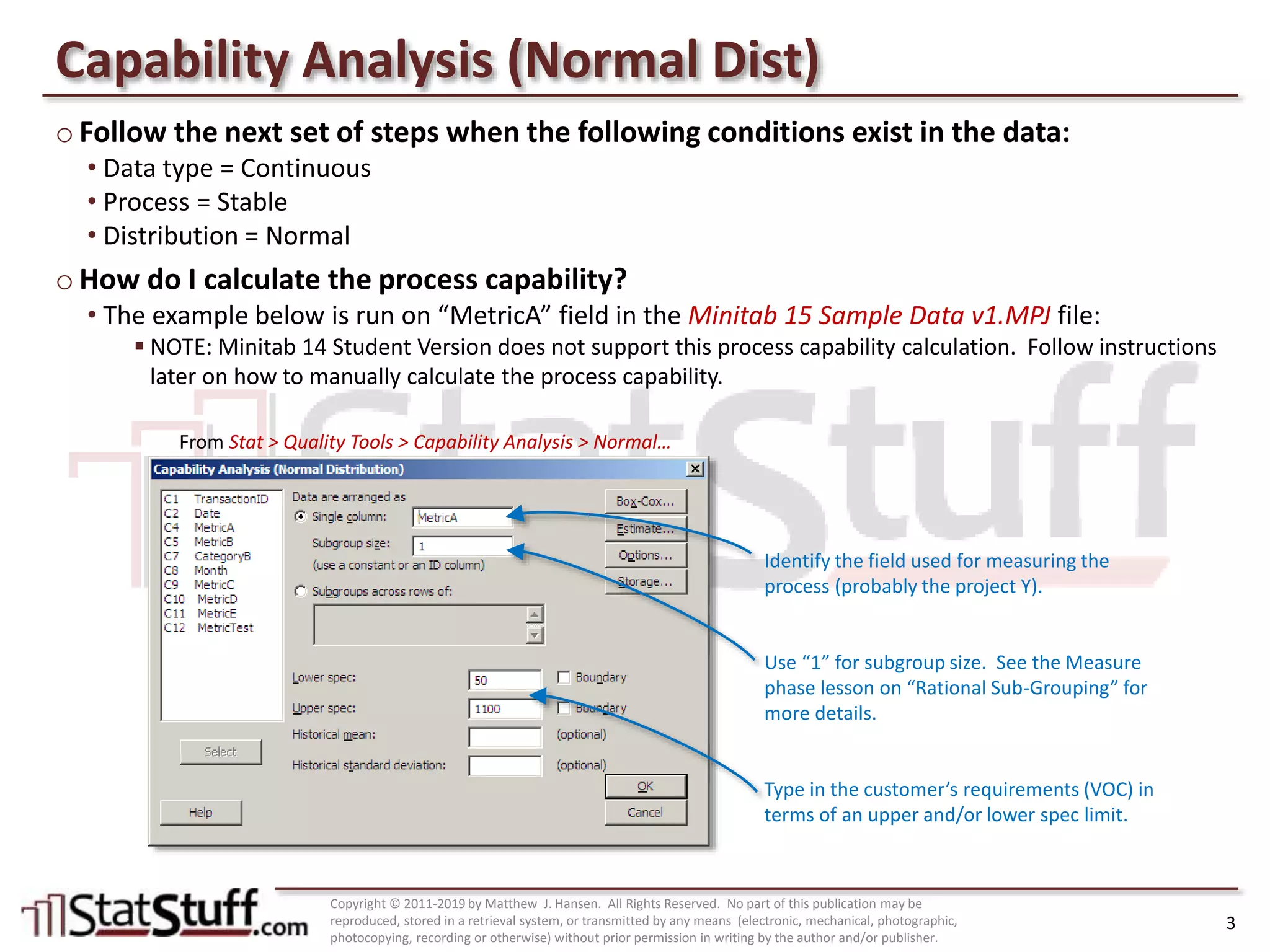 Process Capability: Step 4 (Normal Distributions) | PPTX