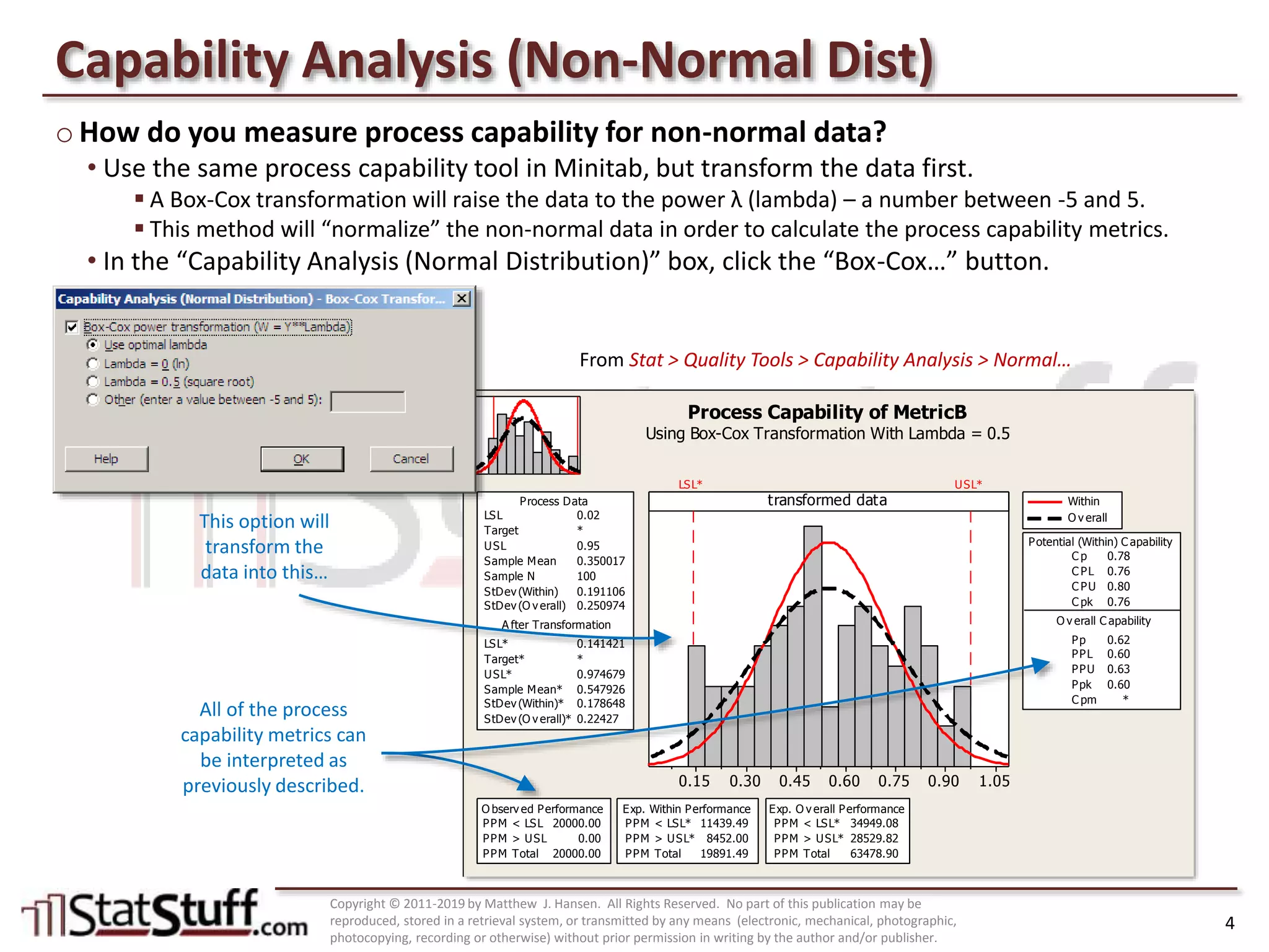 Process Capability: Step 5 (Non-Normal Distributions) | PPT